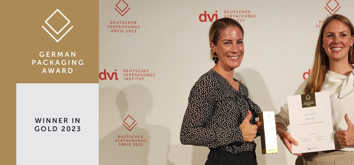 Gold Award at the German Packaging Award 2023 : Brückner